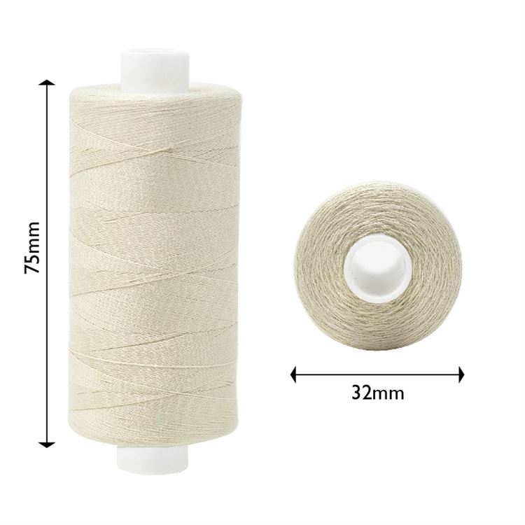 1000m Natural Beige Polyester Thread
